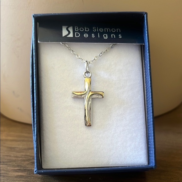 Bob Sieman Designs | Jewelry | Bob Siemon Designs Silver And Gold Cross ...